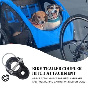 Bike Trailer Coupler Hitch Attachment Fit for Instep Bike Trailers, Flat and Angled Couplers for a Wide Range of Bicycle Carriers, Trailer Sizes