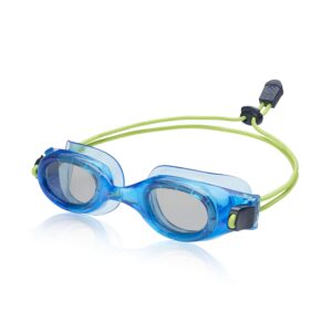 speedo unisex-child swim goggles hydrospex bungee junior ages 6-14 , peacoat/smoke