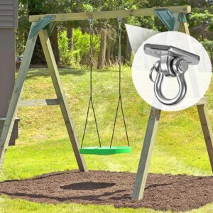 WAREMAID Hammock Chair Hanging Kit Swing Ceiling Mount, Heavy Duty Swing Hanger Hook, Indoor Outdoor Playground Hanging Chair, Tree, Gym, Rope, Swing Set Bracket, Punching Bag Hardware, 1000 LB