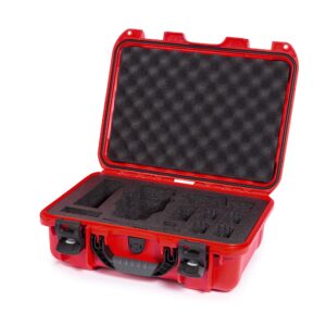 nanuk 920 waterproof hard drone case with foam insert for dji mavic - red (920-mav9)