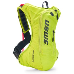 uswe outlander hydration pack, hydration backpack with water bladder included - backpack for cycling, mtb, trail running & more (4l, yellow)