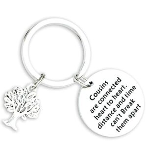 kivosliviz cousin gift keychain cousin gifts for women cousins jewelry cousin to cousin gift best cousin keychain