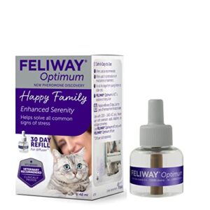 feliway optimum refill, the best solution to ease cat anxiety, cat conflict and stress in the home