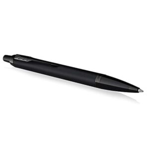 parker im ballpoint pen | matte black with black trim | medium point with blue ink refill | gift box