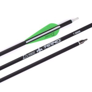 Archery 26Inch Carbon Arrow Practice Hunting Arrows with100 Grain Removable Tips for Compound & Recurve Bow(Pack of 12)