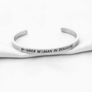 ENSIANTH WW Jewelry DC Comics Inspired Gift WW in Disguise Mother's Day jewelry (Cuff)