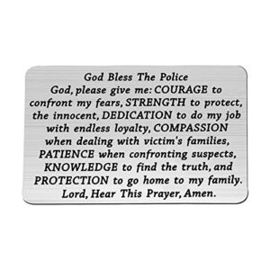 feelmem police jewelry police officer prayer wallet card stay safe police officers gifts from police wife mom