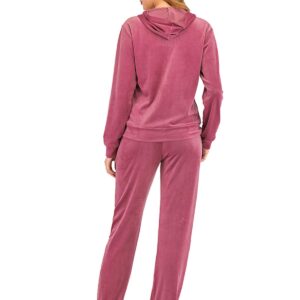 Sweatsuits for Women 2 Piece Tracksuit Sets Jogging Sweat Suits Outfits Zip-Up Hoodie and Sweatpants Red