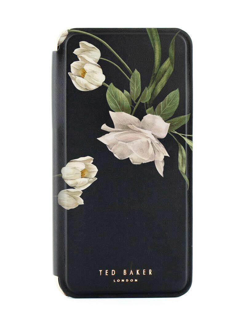 Ted Baker EESMEE Mirror Folio Case for iPhone 11 - Elderflower/Black Silver