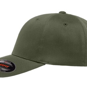 1987-91 Ford Bronco Truck Outline Design Flexfit 6277 Athletic Baseball Fitted Hat Cap Olive L/XL