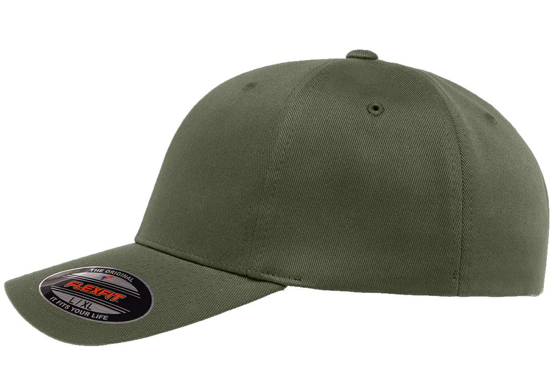 1987-91 Ford Bronco Truck Outline Design Flexfit 6277 Athletic Baseball Fitted Hat Cap Olive L/XL