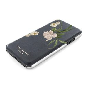 Ted Baker EESMEE Mirror Folio Case for iPhone 11 - Elderflower/Black Silver