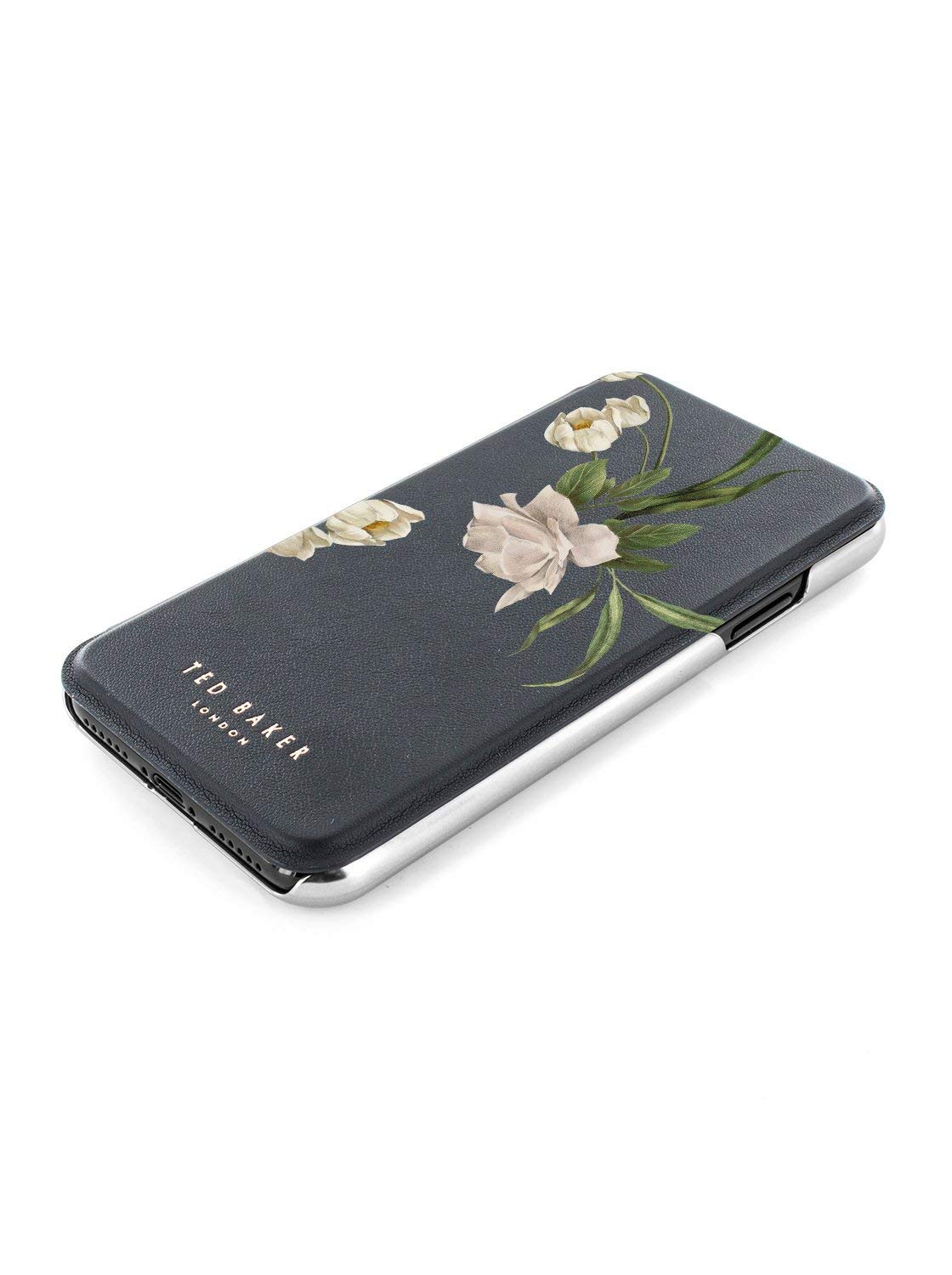 Ted Baker EESMEE Mirror Folio Case for iPhone 11 - Elderflower/Black Silver