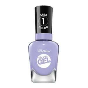 sally hansen miracle gel™, crying out cloud, long lasting, gel-like formula, no uv lamp needed, purple nail polish