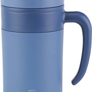 Zojirushi SE-KAE48AZ Stainless Tea Tumbler with Handle, 16-Ounce, Prussian Blue