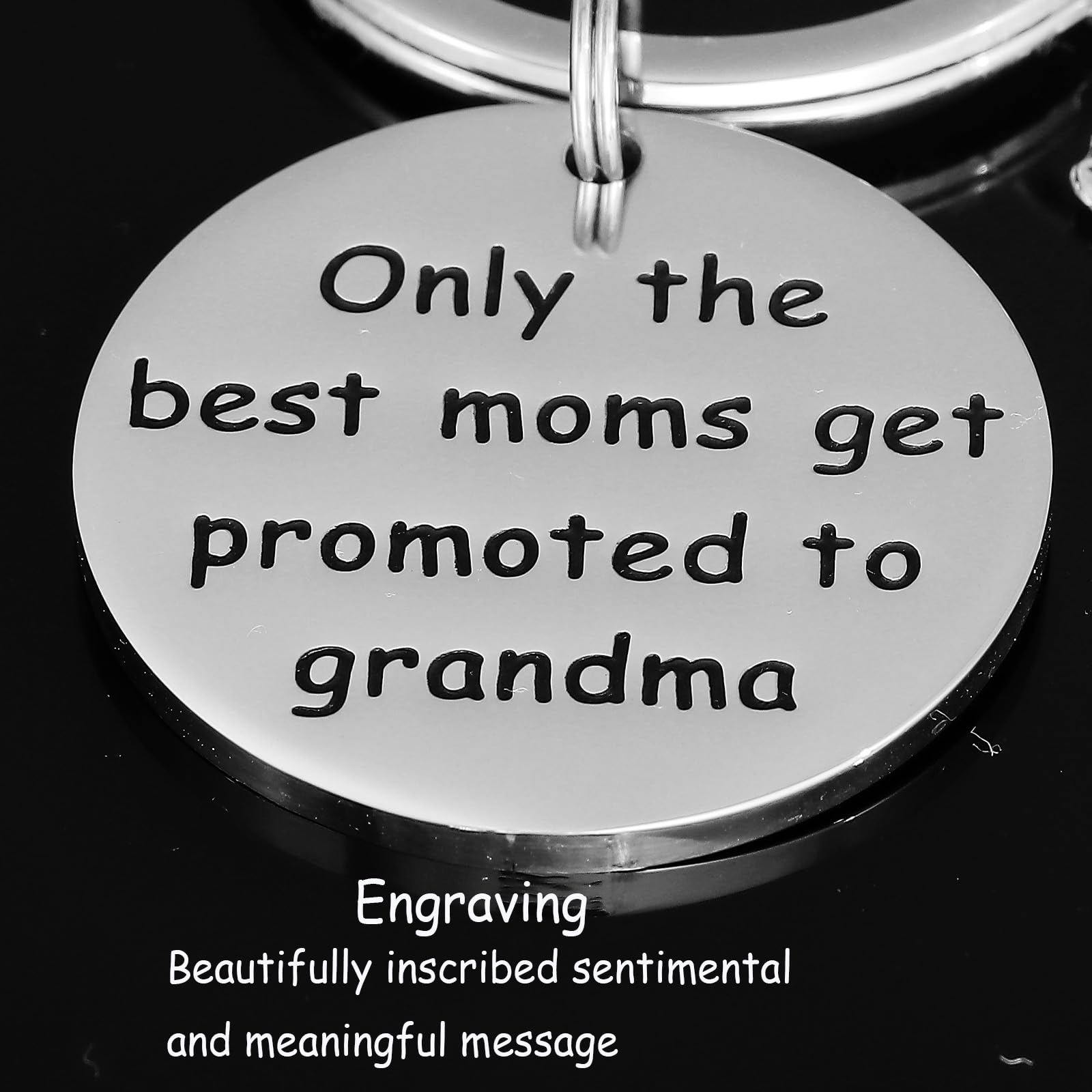 Kivosliviz Grandma to be Gifts Keychain Only The Best Moms Get Promoted to Grandma Key Chain Your Going to be a Grandma Keychain