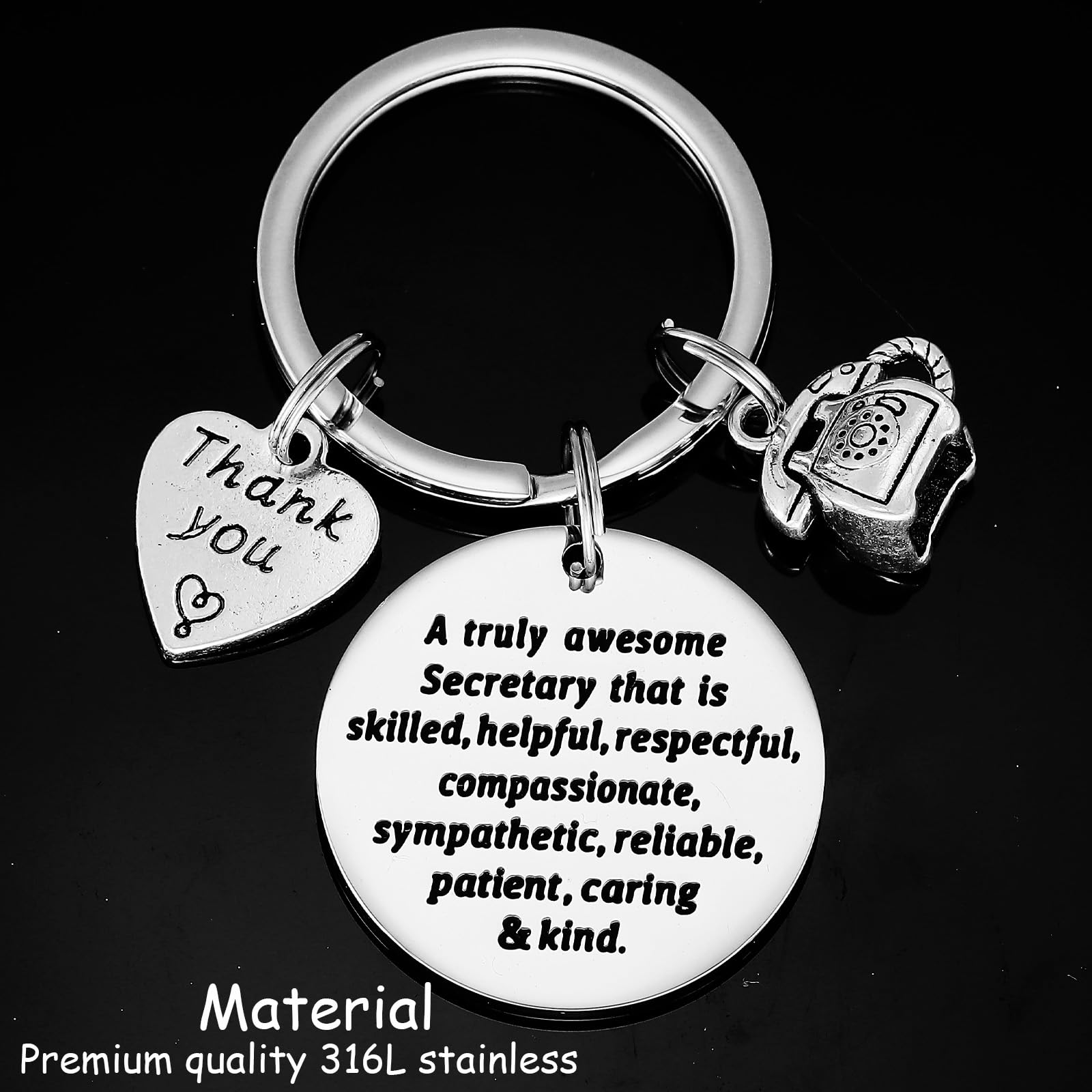 Kivosliviz Secretary Gifts Secretary Keychain Secretaries Gift Medical Secretary Gifts School Secretary Gifts