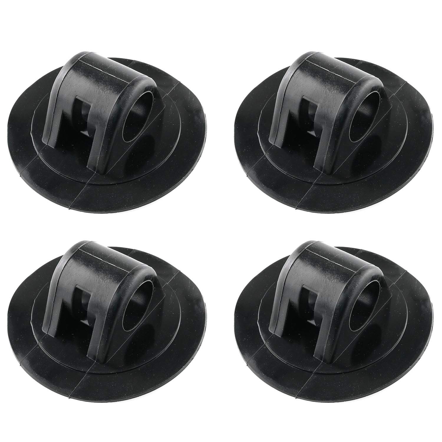 JCBIZ 4pcs 75mm Rubber Boat Motor Fixing Bracket Buckle Inflatable Boat Kayak Motor Fixed Bracket Buckle Propeller Motor Mount Seat Outboard Engine Buckle