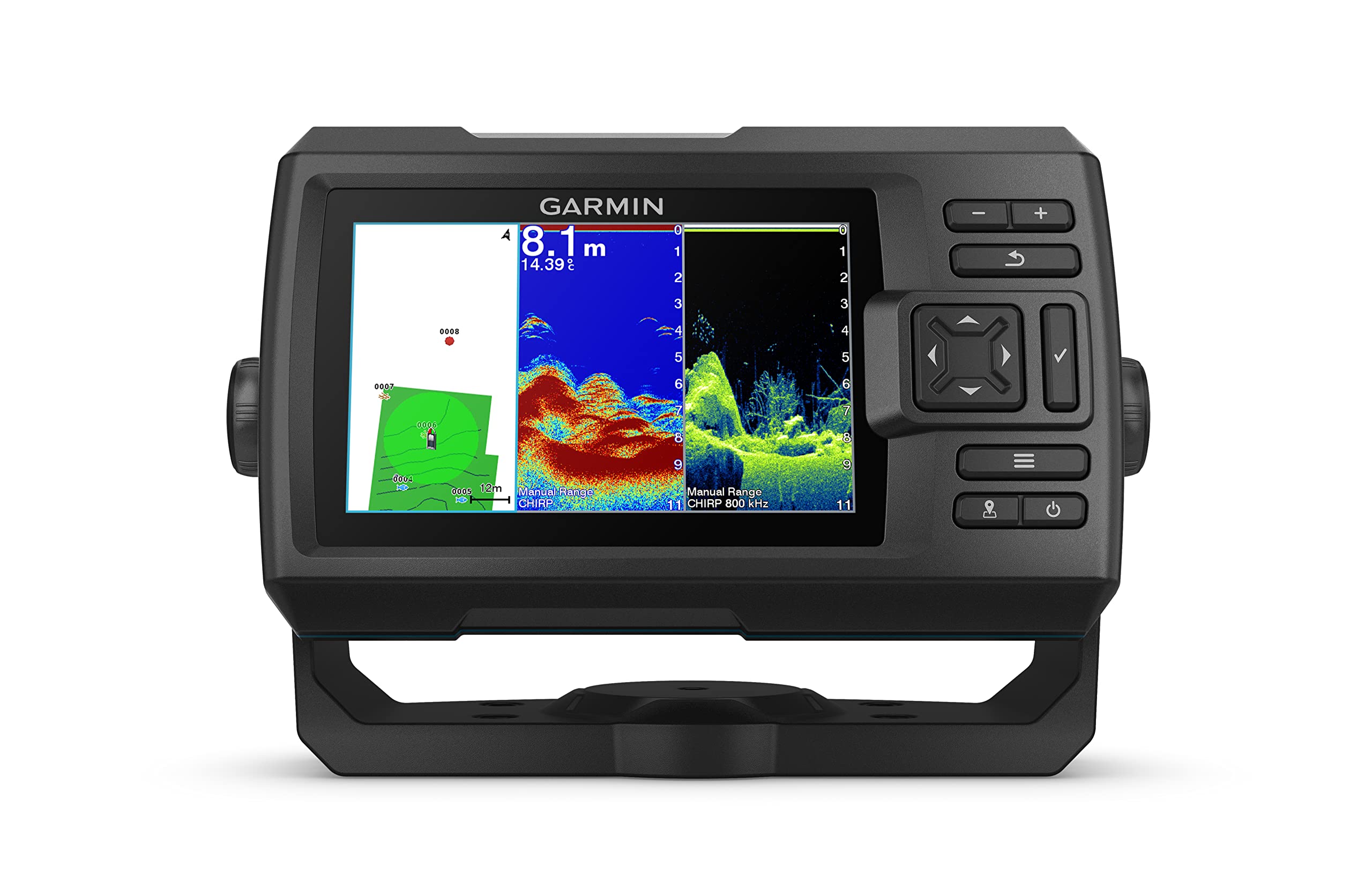 Garmin Striker Vivid 5cv, Easy-to-Use 5-inch Color Fishfinder and Sonar Transducer, Vivid Scanning Sonar Color Palettes (010-02551-00)