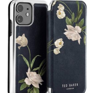 Ted Baker EESMEE Mirror Folio Case for iPhone 11 - Elderflower/Black Silver