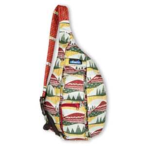 kavu original rope sling bag polyester crossbody backpack-harvest lands