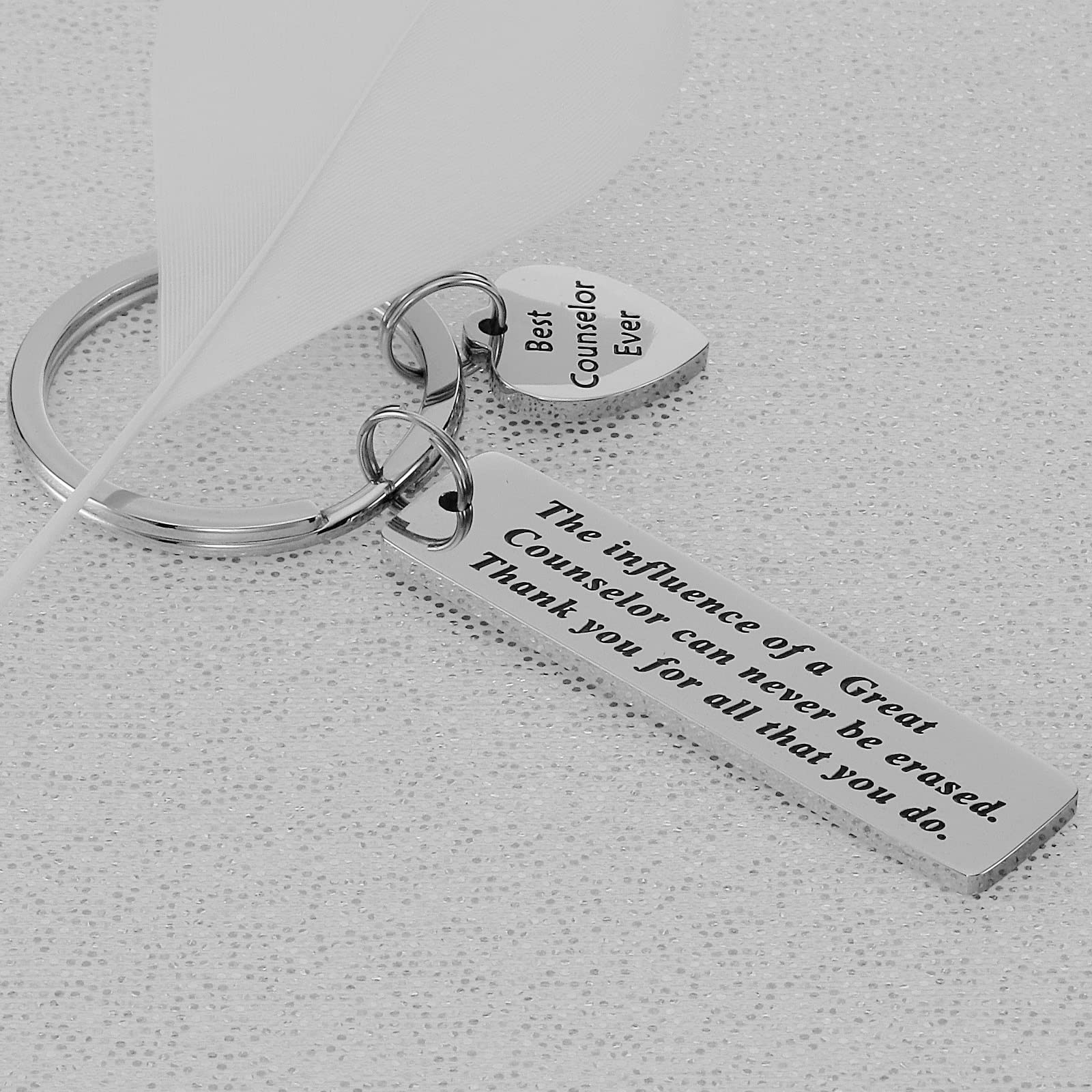 Kivosliviz Mental Health Counselor Gifts Keychain Gift for Counselor Key Chain School Counselor Keychain