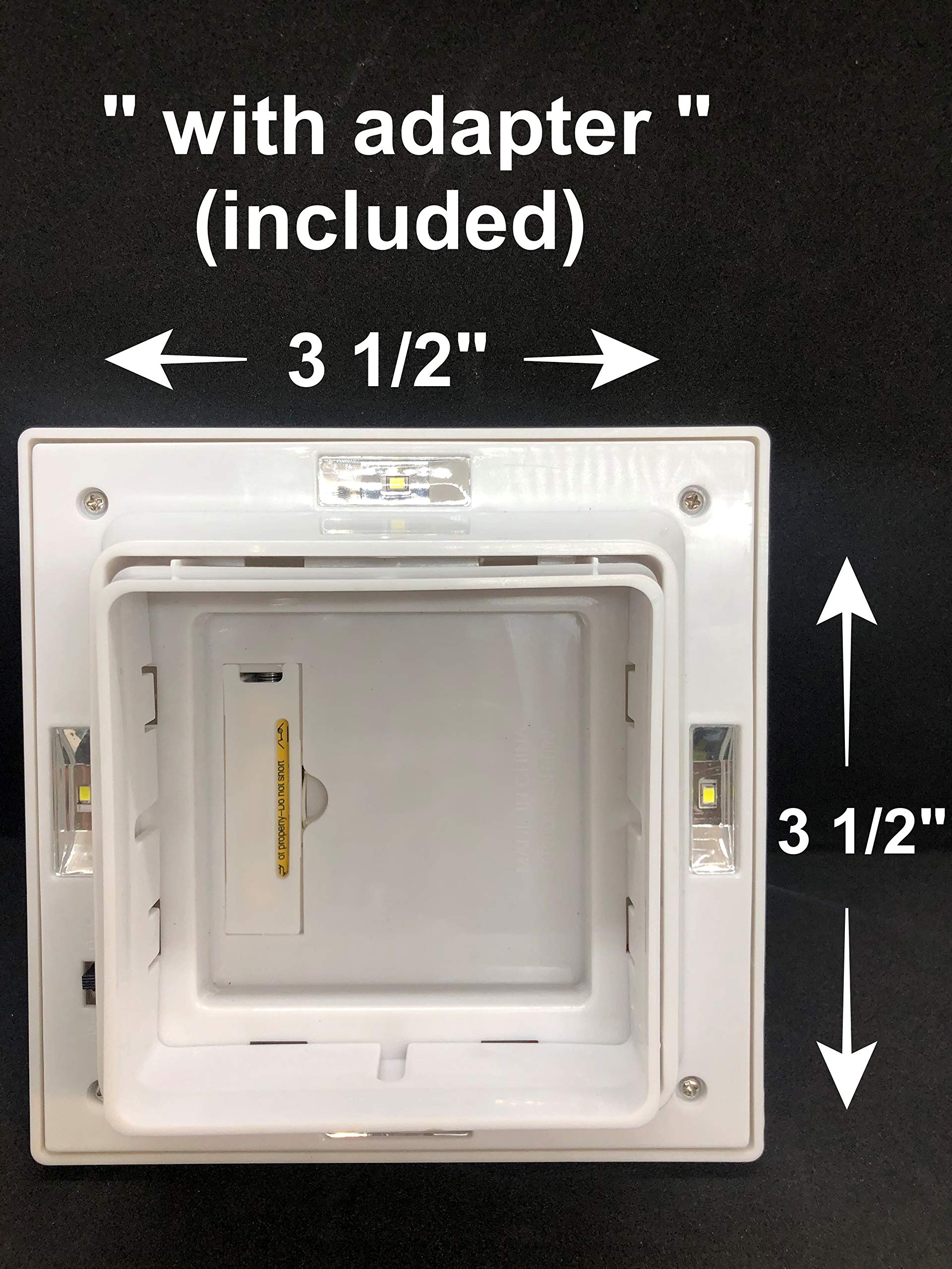 RELIGHTABLE Solar (12-Pack) Low Profile Black/White Will Fit 3.5"X3.5" and 4"x4" Post Deck Cap Fence LED Light (White)