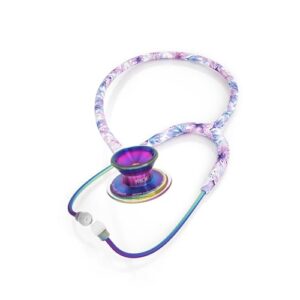 MDF Instruments Monet Kaleidoscope MD One Epoch Lightweight Titanium Stethoscope, Adult, Monet Tube, Kaleidoscope Chestpieces-Headset, MDF777TMOKL