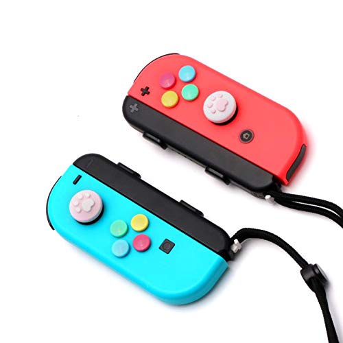 Switch Pink Thumb Grips, Pink Joystick Covers for Switch Lite, Cute Thumb Grip Caps Compatible with Switch Joy Cons - Cherry Blossoms