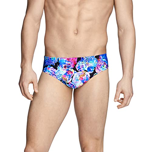 Speedo Men's Swimsuit Brief Endurance Lite Turnz Printed