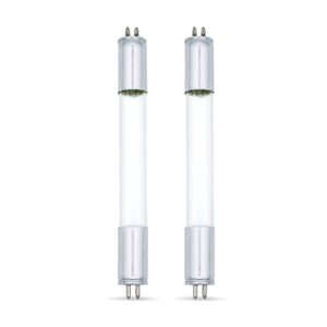 lumenivo g4t5 uvc light bulb replacement 4 watts germicidal uv light - g5 miniature bi-pin - t5 uvc lamp replacement - 2 pack