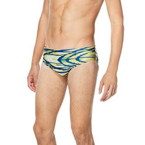 speedo men's swimsuit brief prolt printed team colors