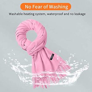 Electric Heated Scarf Women USB Heating Scarf with Neck Heating Pad Washable Shawl Soft Warm Neck for Men