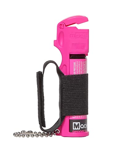 Mace Brand Sport Pepper Spray (Neon Pink), Approx. 4.25" h x 1" w x 1.25" d 18 Grams