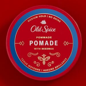 Old Spice Hair Styling Pomade for Men, Medium Hold No Shine 2.22 Fl Oz Each, Twin Pack