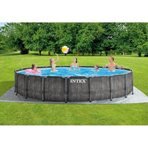 Intex Prism Frame Greywood Above Ground Pool 18 ft 26743EH