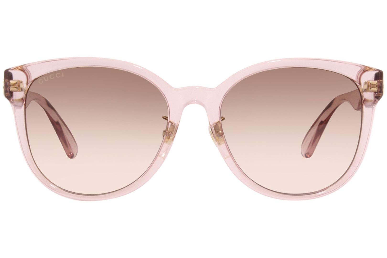 Gucci Women's Pop Web Round Cat Eye Sunglasses, Shiny Transparent/Gradient, Pink, One Size