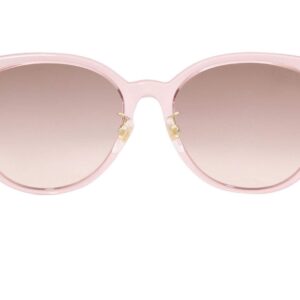 Gucci Women's Pop Web Round Cat Eye Sunglasses, Shiny Transparent/Gradient, Pink, One Size