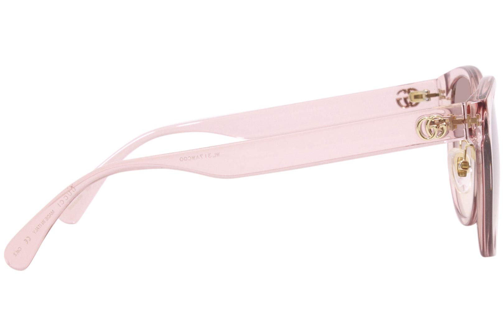 Gucci Women's Pop Web Round Cat Eye Sunglasses, Shiny Transparent/Gradient, Pink, One Size