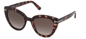 tom ford izzi ft 0845 havana/roviex shaded 53/21/140 women sunglasses