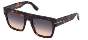 tom ford renee ft 0847 dark havana/smoke shaded 52/21/140 women sunglasses