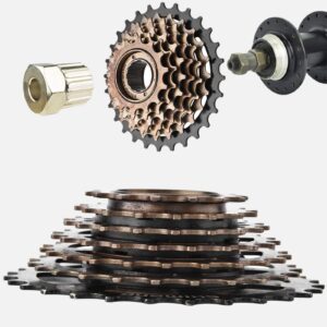 Freewheel Hub, 7 Speed Cassette, 7 Speed Freewheel, Screw on Freewheel Cassette Mountain Bike Replacement Accessory