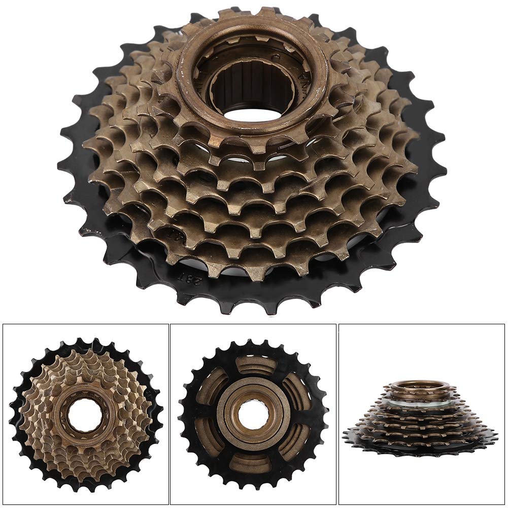 Yosoo Health Gear 8 Speed Freewheel Threaded, 8 Speed Cassette, Bike Freewheel 8 Speed 11-28t, Bike Cassette Screw on Freewheel Mountain Bike Freewheel Set