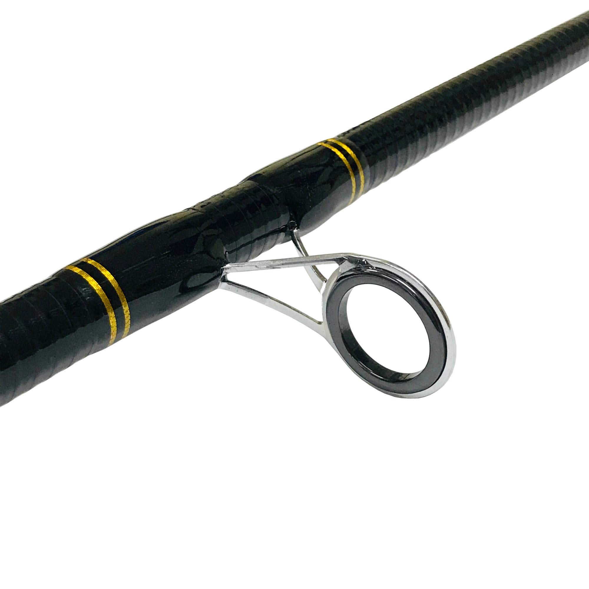 EatMyTackle Pro Spinner | Saltwater Fishing Rod (12-25lb, 2pc. Fast Action, 7ft)