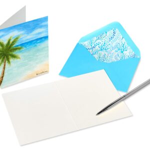 Papyrus Blank Cards with Envelopes - Designed by Bella Pilar, Into the Blue (20-Count)