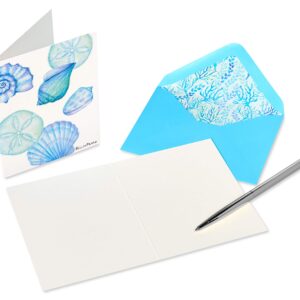 Papyrus Blank Cards with Envelopes - Designed by Bella Pilar, Into the Blue (20-Count)