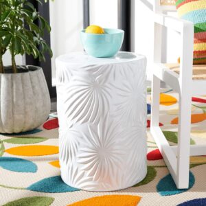 safavieh home collection kesha ivory ceramic decorative garden stool acs5211a