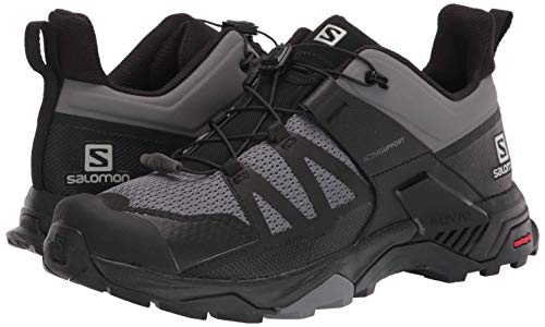 Salomon X Ultra 4 Hiking Shoes for Men, Quiet Shade/Black/Quiet Shade, 11