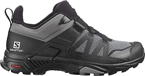 Salomon X Ultra 4 Hiking Shoes for Men, Quiet Shade/Black/Quiet Shade, 11