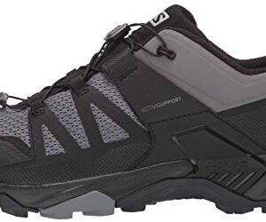 Salomon X Ultra 4 Hiking Shoes for Men, Quiet Shade/Black/Quiet Shade, 11